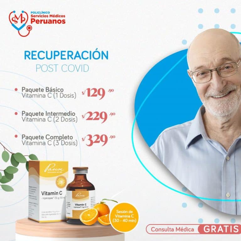 Vitamina C - Evaluación Medica GRATUITA | Vía endovenosa